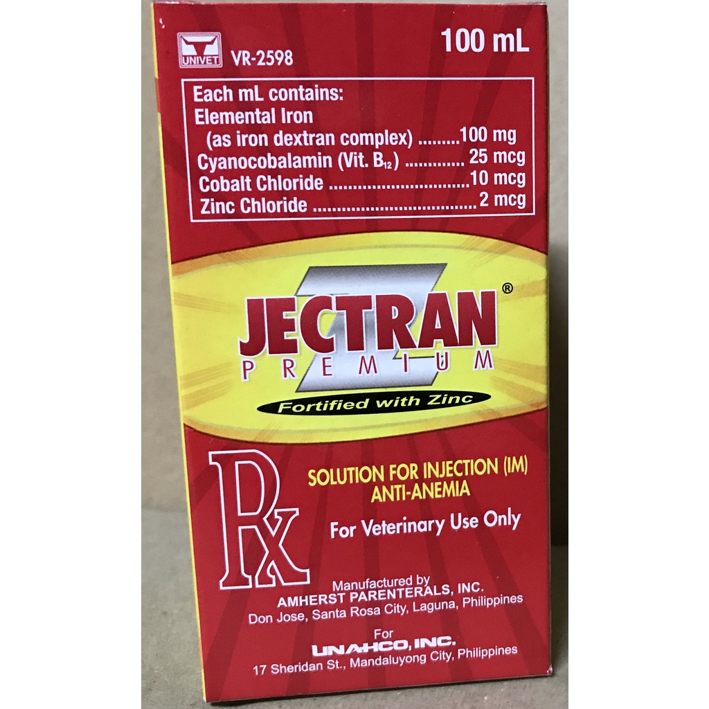 JECTRAN PREMIUM 100ML - FORTIFIED WITH ZINC/ANTI-ANEMIA | Shopee ...