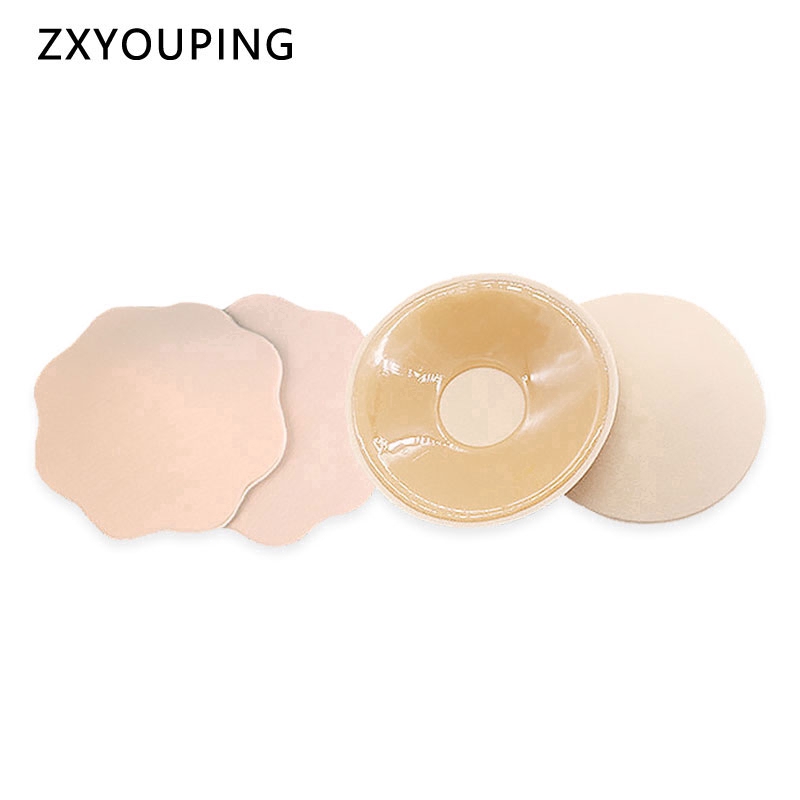 Women Breast Petals Nipple Cover Invisible Adhesive Strapless Backless ...