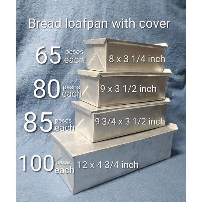 Bread Loaf pan with cover/lid | Shopee Philippines