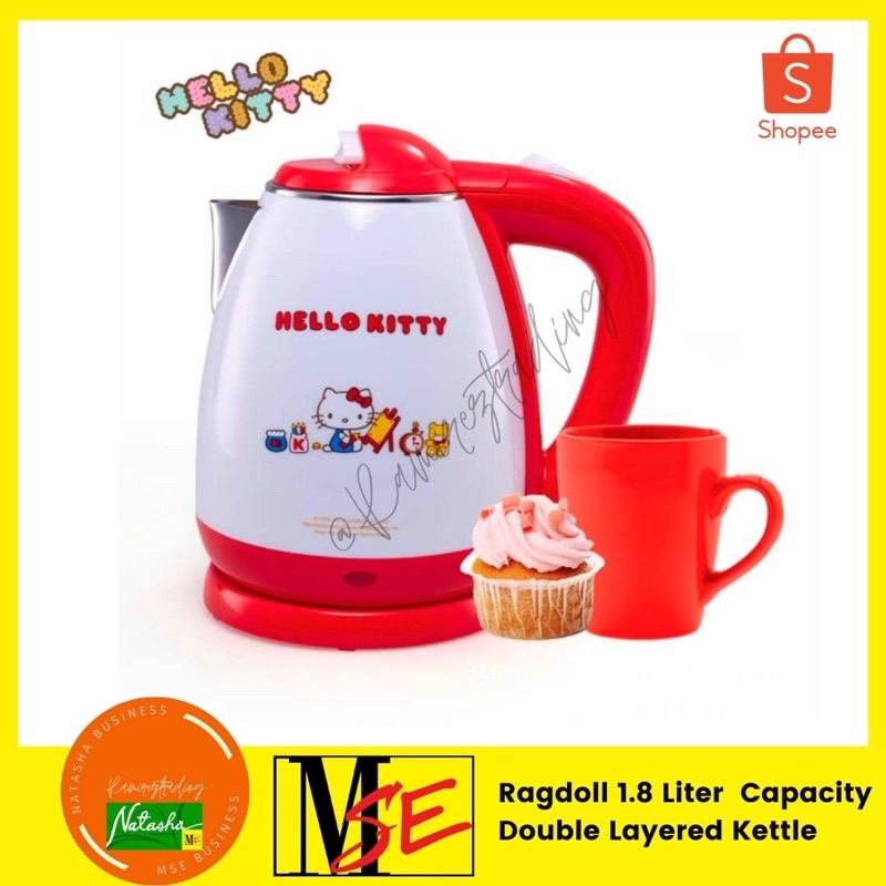 RAGDOLL MSE HELLO KITTY KETTLE 1.8 LITER CAPACITY RAGDOLL | DOUBLE ...