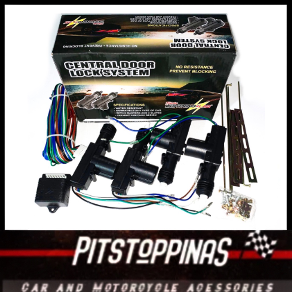 LIGHTNING LAB CENTRAL LOCK DOOR LOCK SYSTEM 2 MASTER 2 SLAVES | Shopee ...