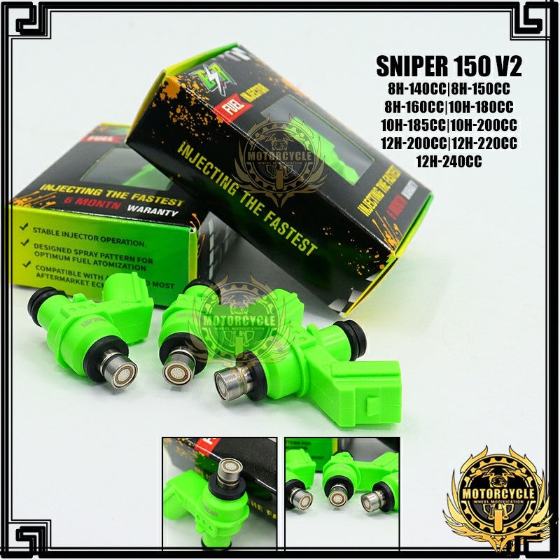 ESR Injector Sniper150 V1 V2 Sniper155 NVX MNAX RS150 8/10/12Holes For ...