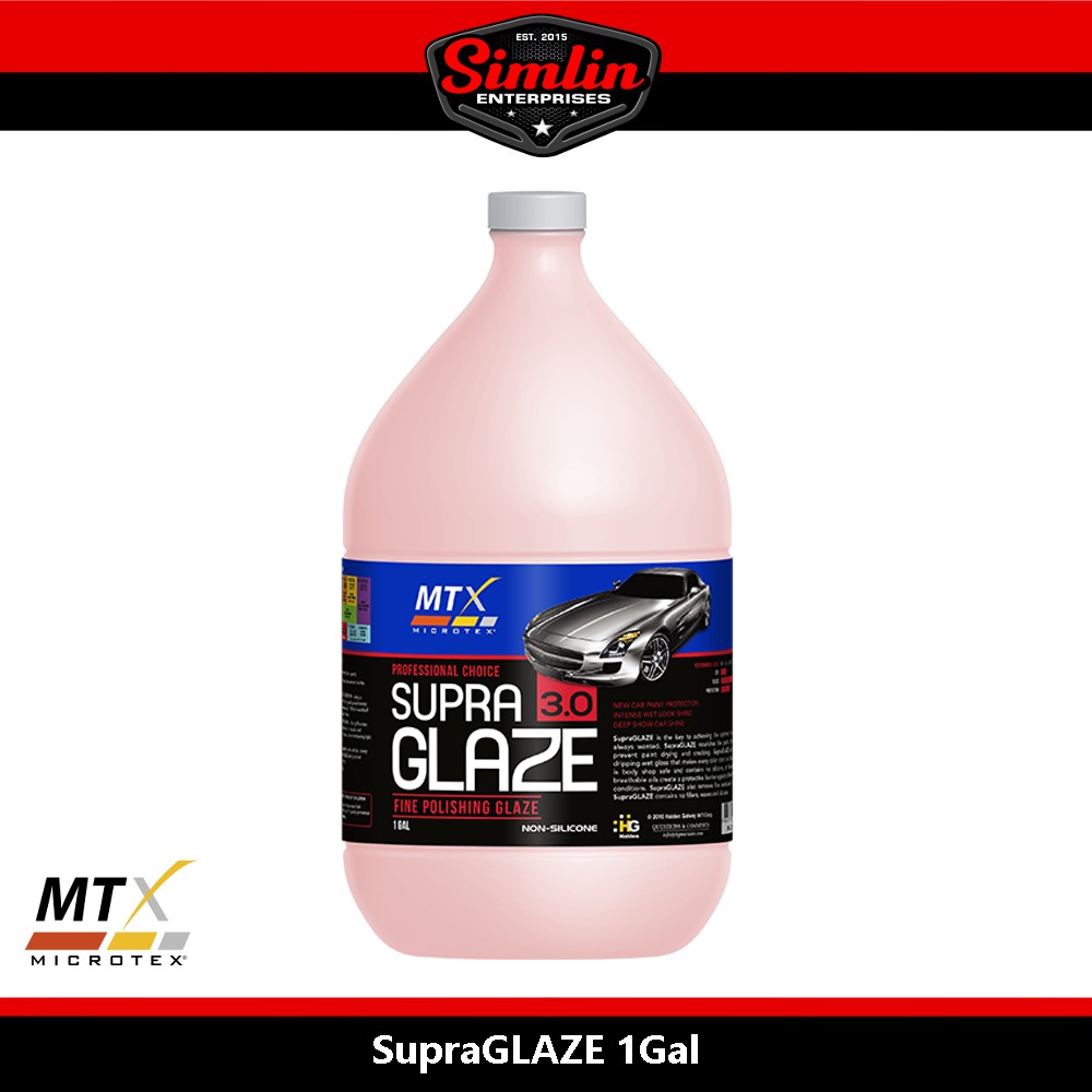 SupraGLAZE 1 Gal Show Car Glaze 3800g Supra Series Microtex MTX ...