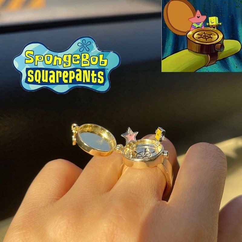 SpongeBob SquarePants BFF Friendship Ring Good Friend Can Open The Cute ...