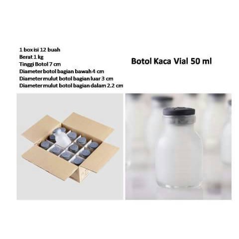 50ml VIAL Breast Milk Glass Bottle Contains 12pcs | Shopee Philippines