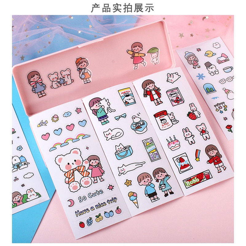 Happy Day stickers come in 10 cute sheets - Korean style stickers (10 ...