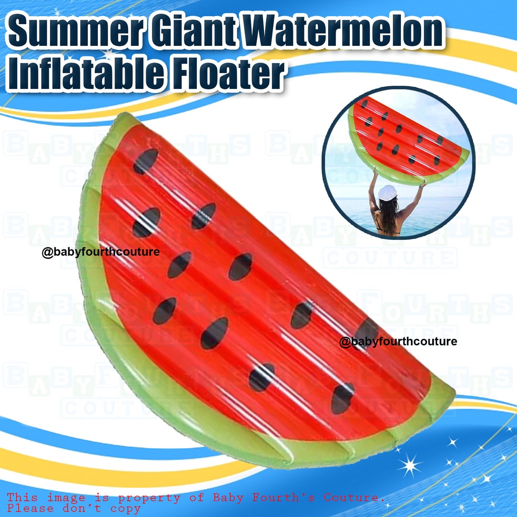Giant Half Watermelon inflatable Pool Bed Floating Island Swimming ...