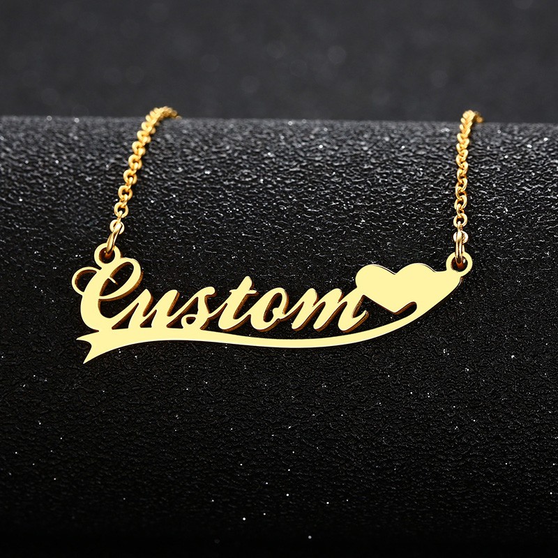 Vnox Personalized Name Necklaces & Pendant,Hypoallergenic & Non ...