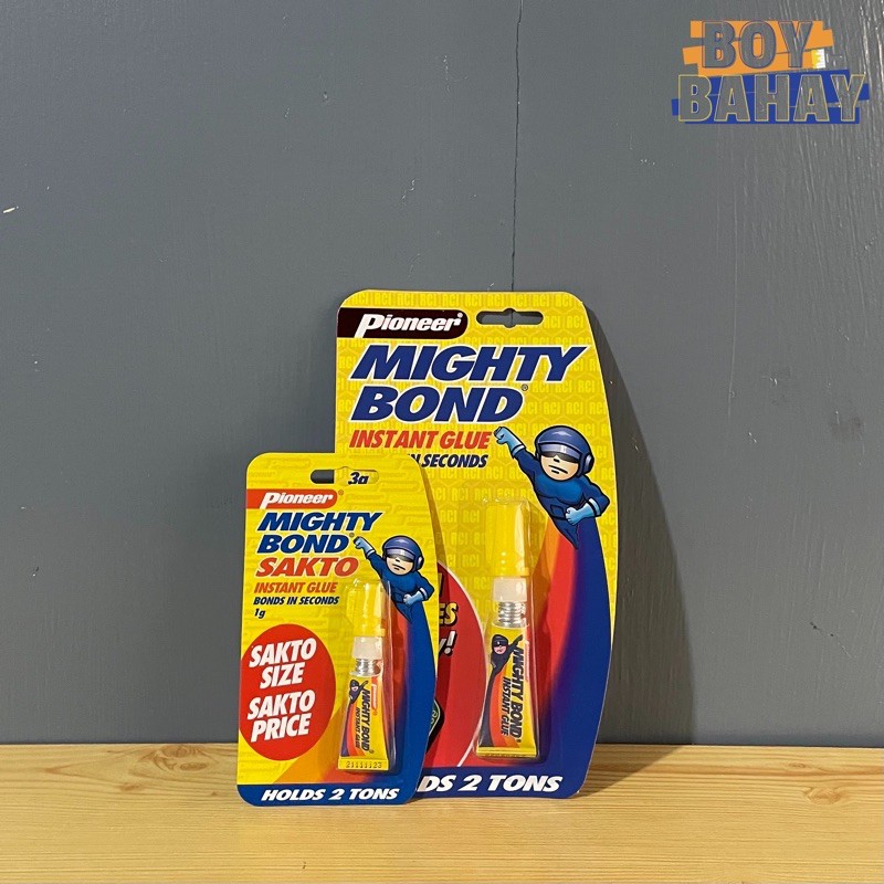 Pioneer Mighty Bond Super Glue (3g And 1g Sakto) | Shopee Philippines