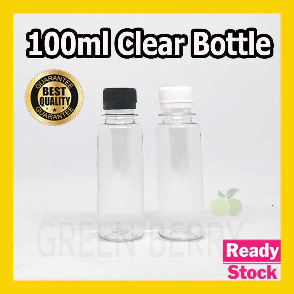 100ml PET Plastic Bottle Botol Plastik 100ml Round Bottle Botol Kosong ...