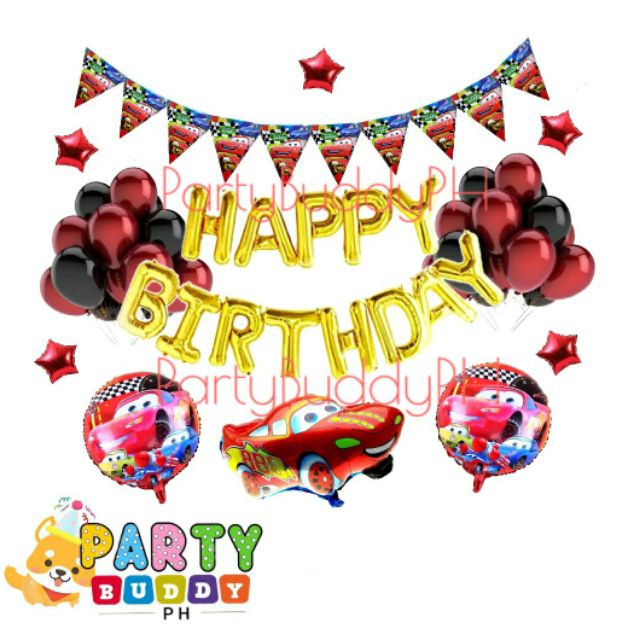 42pc Cars Banderitas Foil Balloon Set | Shopee Philippines