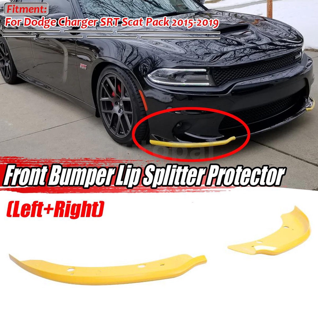 For Dodge Charger SRT Scat Pack 2015-2019 Front Bumper Lip Splitter ...