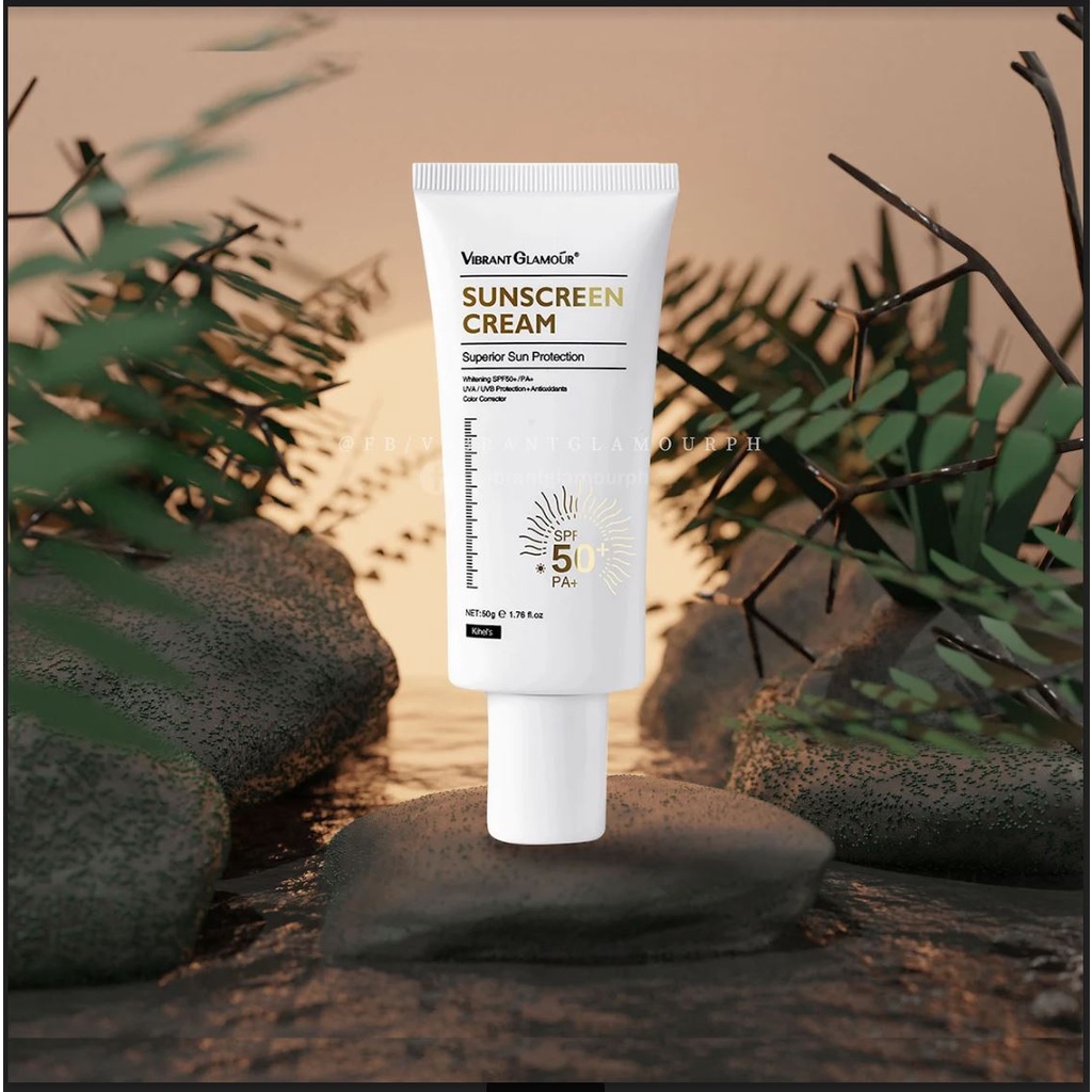 Sunscreen Cream VIBRANT GLAMOUR SPF50+ PACKAGE | Shopee Philippines