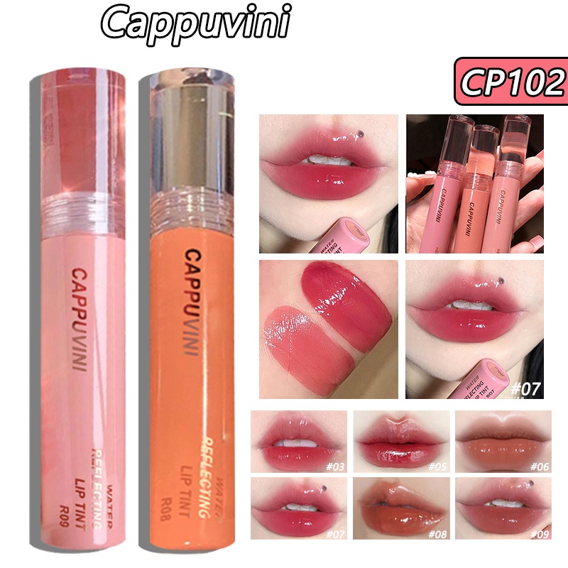 Cappuvini High Value Water Gloss Mirror Lip Glaze Lipstick 3G | Shopee ...