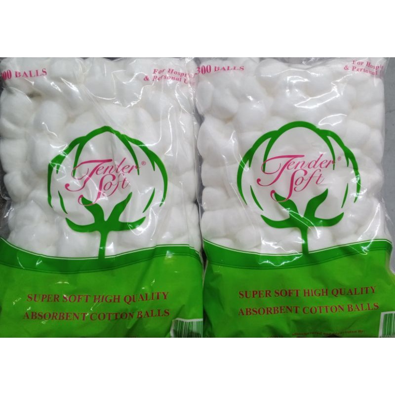 Tender Soft Cotton (50,150,300 balls)Absorbent cotton Balls | Shopee ...