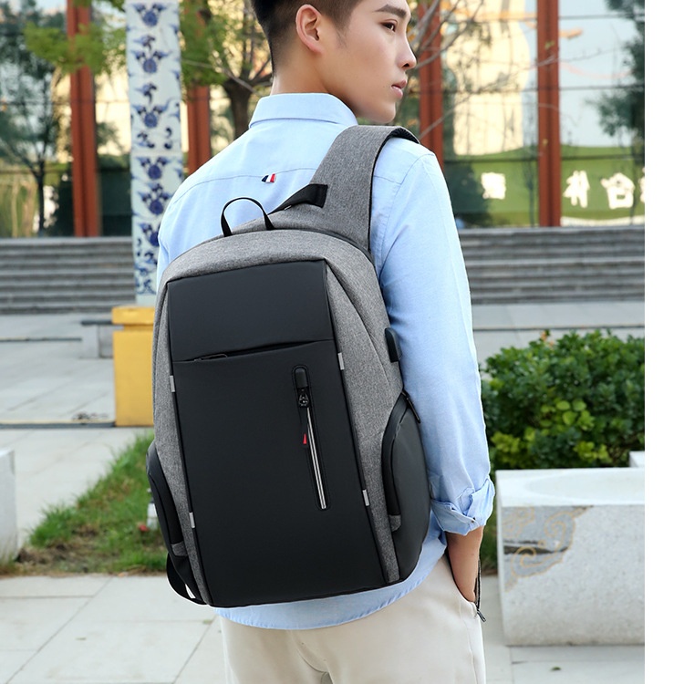Waterproof Backpack Ultra Light Travel USB Port Student Laptop Backpack ...