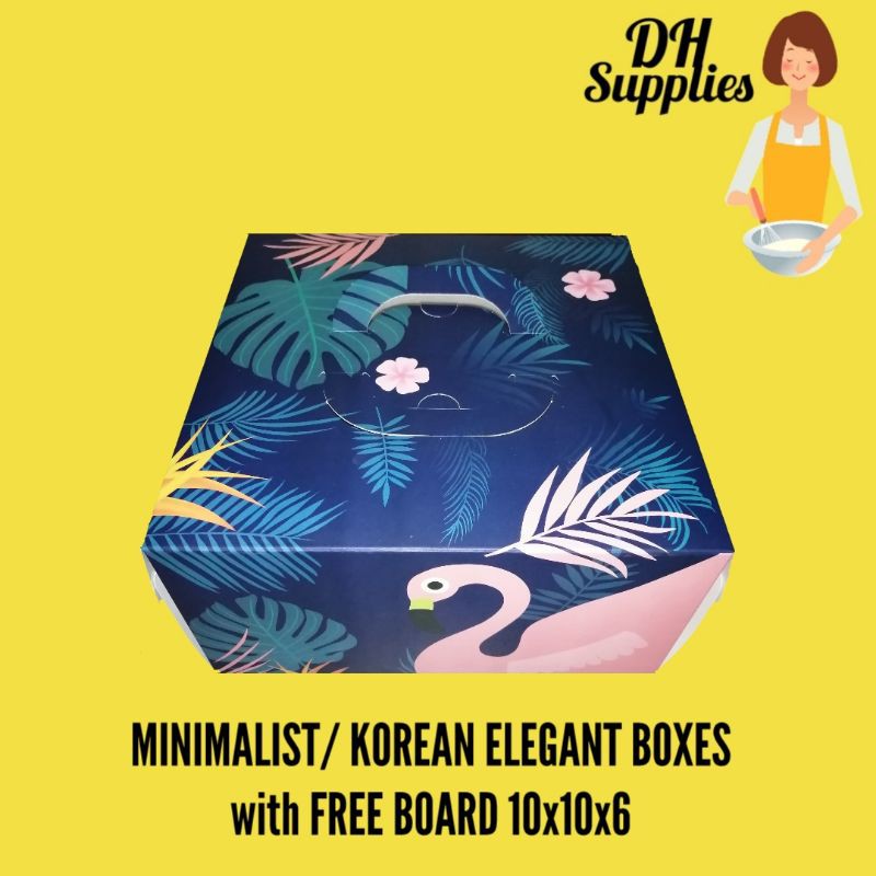Minimalist Korean Boxes w/ BOARD 10x10x6 | Shopee Philippines