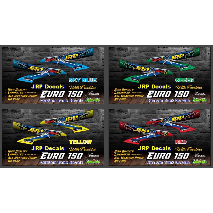 Euro 150 JRP Stock Tank Decals / Stickers with Freebies | Shopee ...
