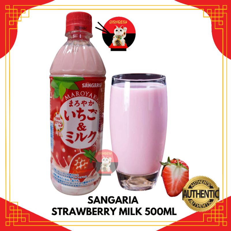 Japan Sangaria Mellow Strawberry and Milk 500ml | Shopee Philippines
