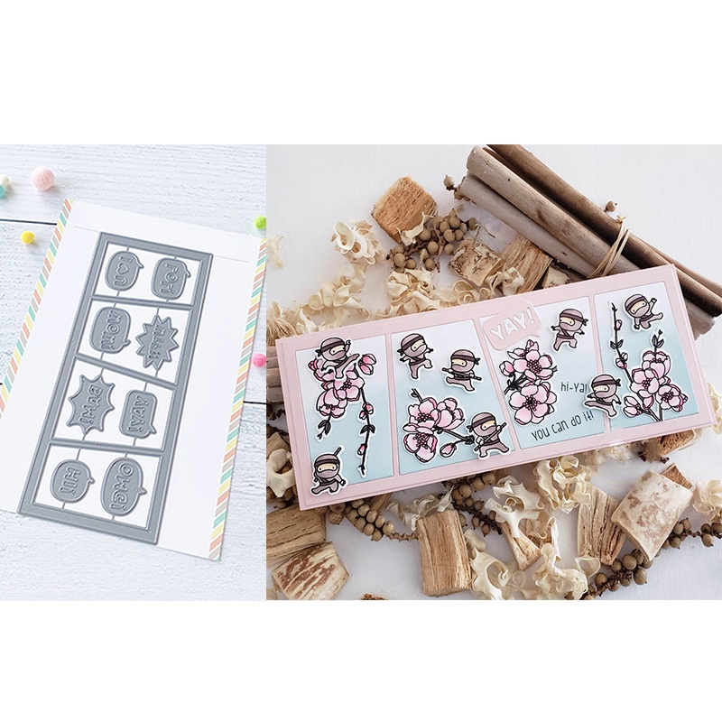 Comic Frame Japanese Language Frame Mold Cutting Die Diy Knife Mold ...