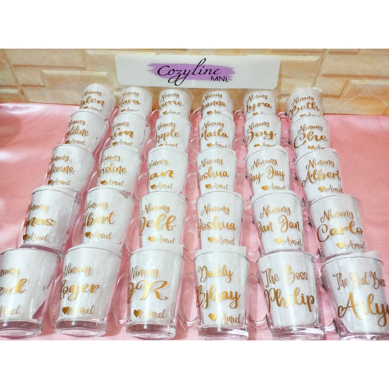 Customized Clear Mug Set of 20pcs | Shopee Philippines