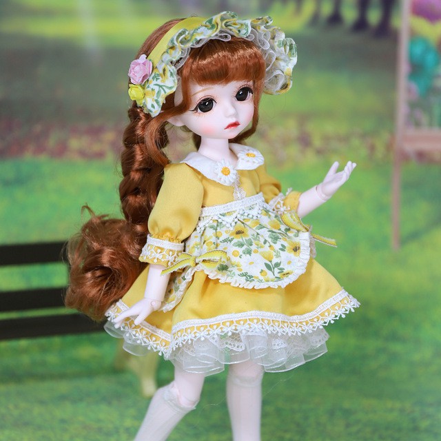 1/6 bjd doll Dream Fairy doll fat doll ,28 joint body 30cm height doll ...