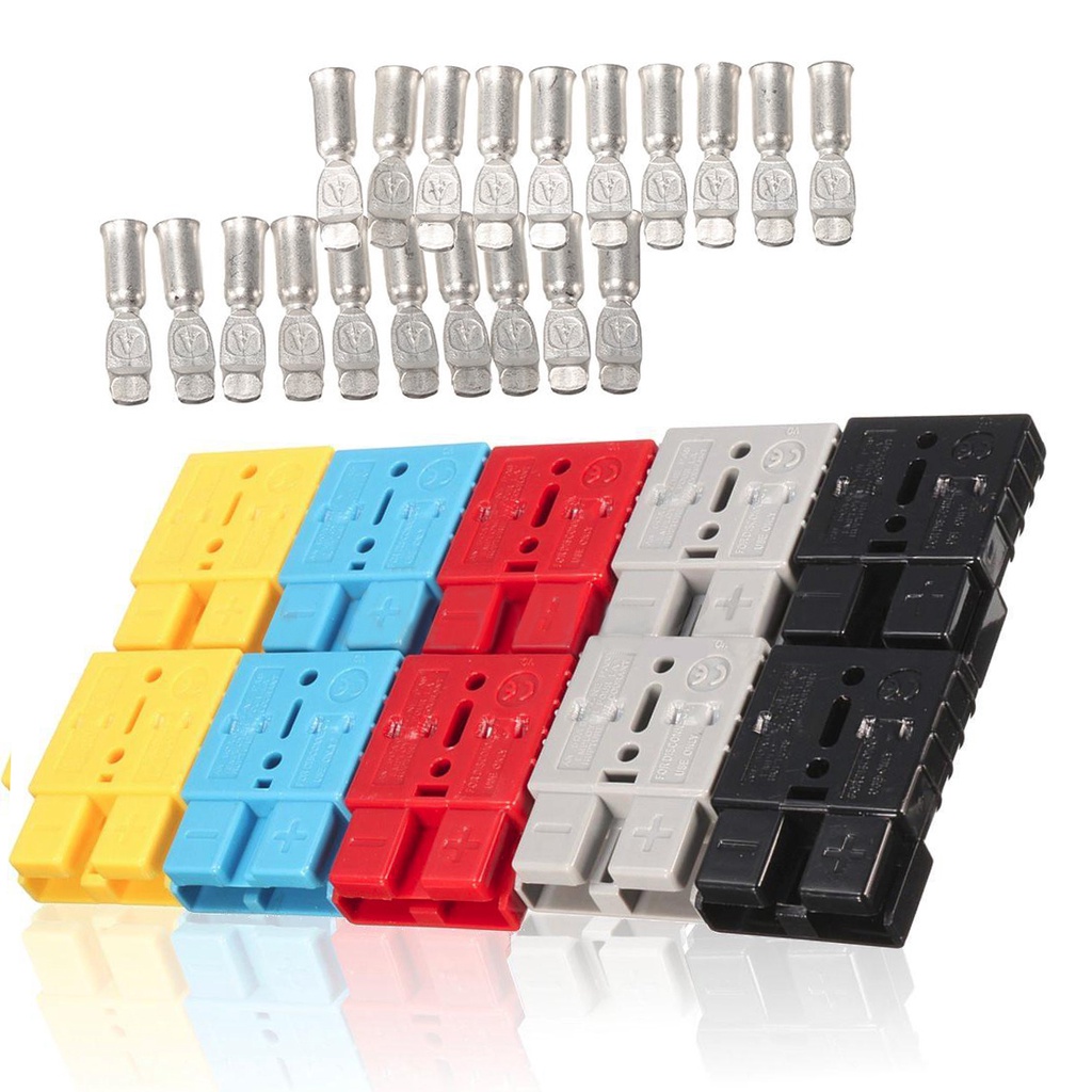 5 Pair New 50A 600V Battery Connector Quick Connect + Terminal for ...