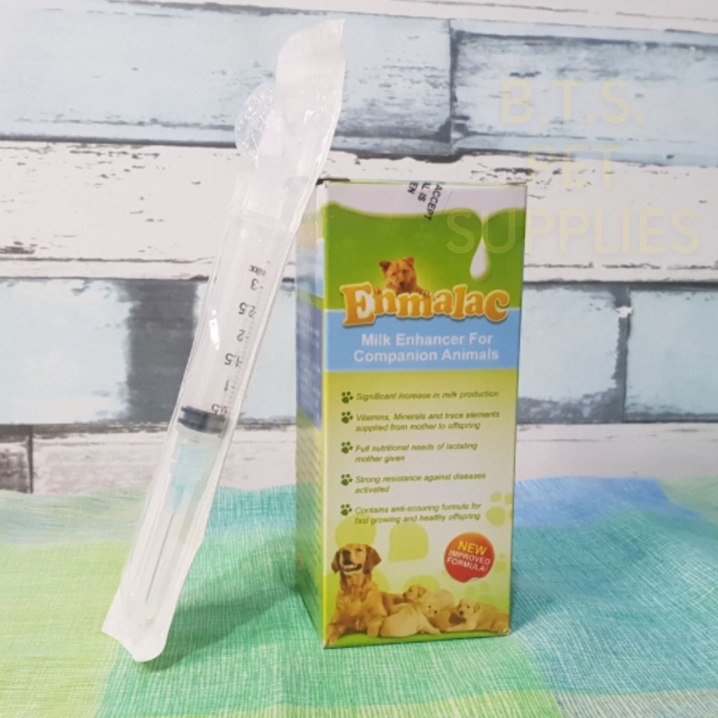 Enmalac Milk Enhancer for Pets (120ml) with 1 FREE SYRINGE | Shopee ...