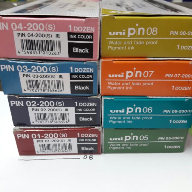 Unipin fine line signpen 1 piece 0.1 / 0.2 / 0.3 / 0.4 / 0.5 / 0.6 / 0. ...