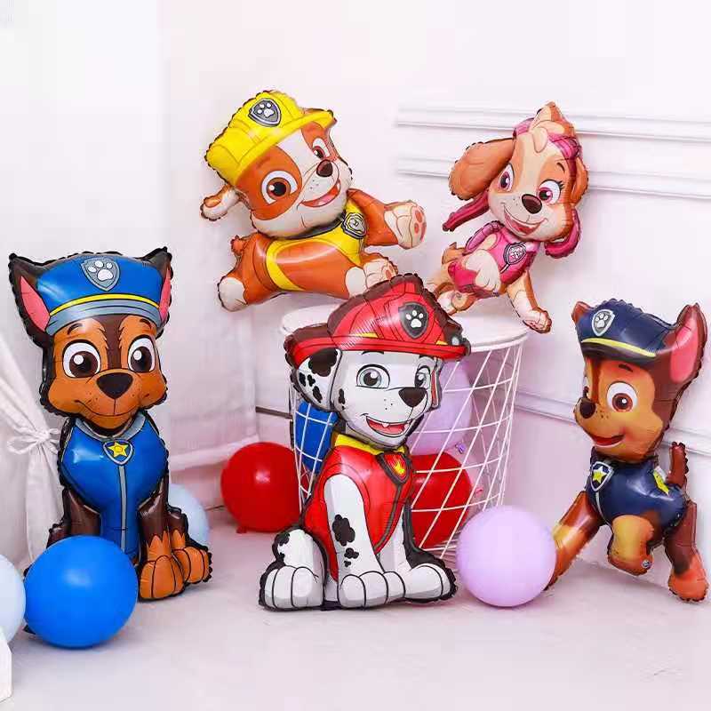 28 inches PAW Patrol Marshall Rubble Chase Skye birthday party decoration aluminum foil balloon ...