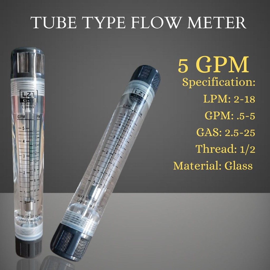 Tube Type Water Liquid Flow Meter | Shopee Philippines