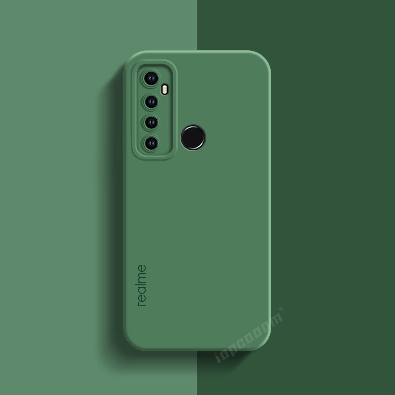 Solid Color Soft Camera Case Realme 5i 5S 5 6i 9i 9 Pro Plus C3 C31 C35 ...