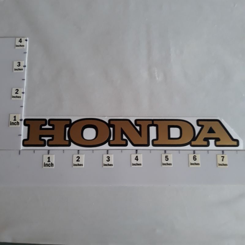 HONDA Word STICKER/DECAL IN GOLD, SILVER & HOLOGRAM | Shopee Philippines