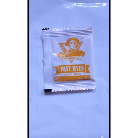 DYE (The Master Fast Dye) 5 sachet in one pack approx 2g | Shopee ...