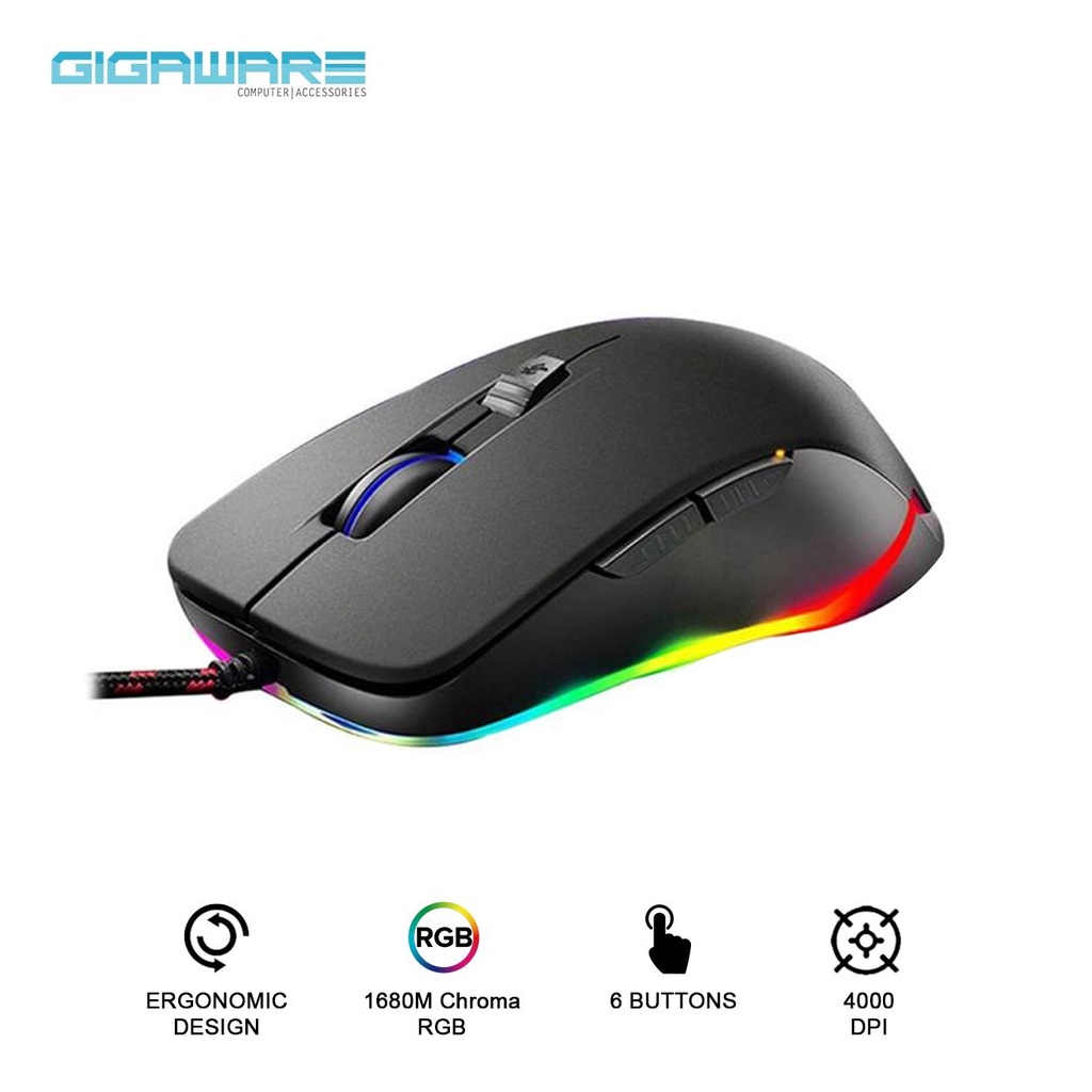 Gigaware Ziyou Lang V6 6-Buttons Gaming Mouse | Shopee Philippines