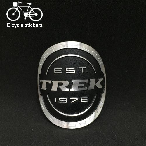 trek American Trek bicycle head label metal car label sign bicycle ...