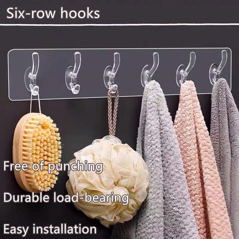 TRANSPARENT SIX ROWS HOOK | Shopee Philippines