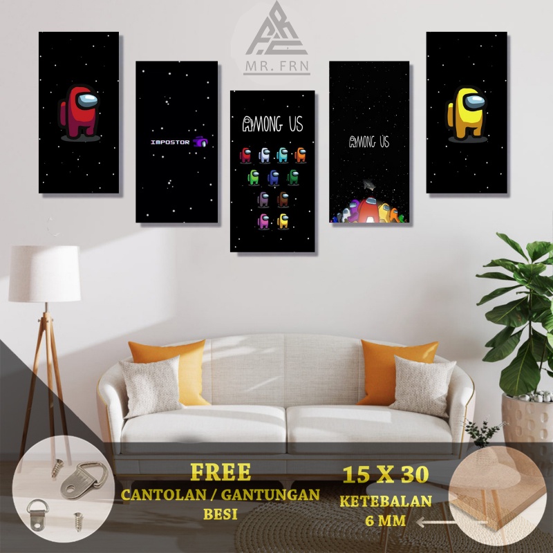 HIASAN DINDING KAYU Wall Hanging Among US Wall Decor Room Wall Hanging ...