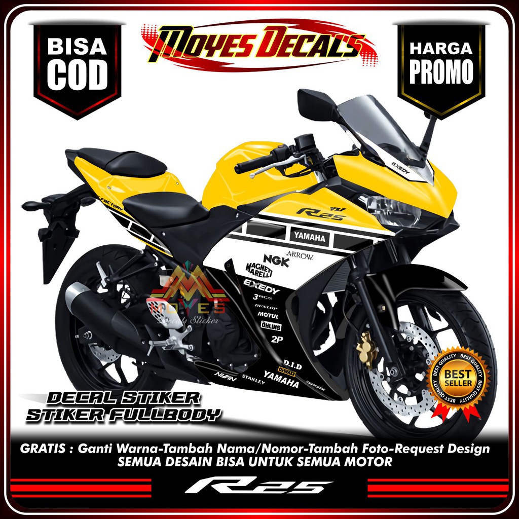 R25 Fullbody Livery Motorcycle Sticker - R25 Livery Fullbody Sticker ...