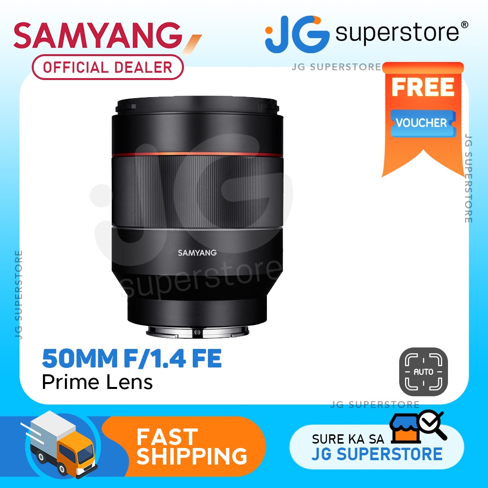 Samyang Autofocus 50mm f/1.4 FE Lens for Sony E-Mount Mirrorless Camera ...