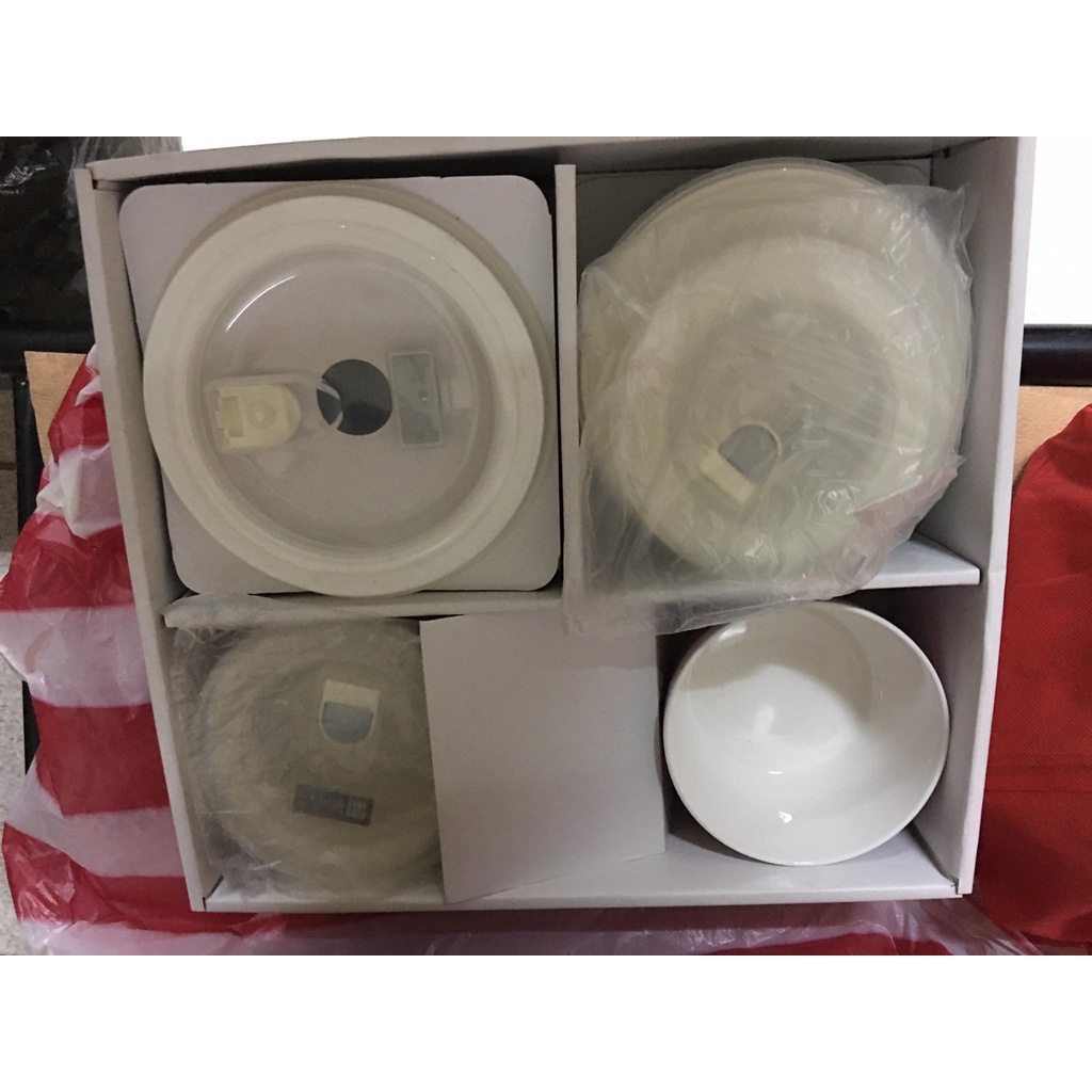 korean philmuk calligraphy 3 bowls with leak / air tight cover storage ...