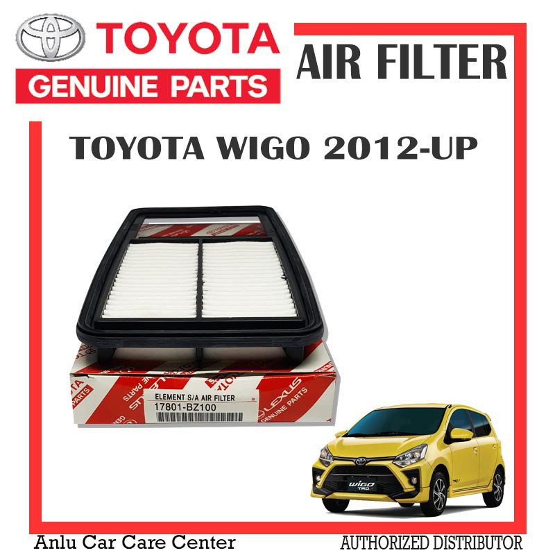 Original Toyota air Filter For TOYOTA AGYA / WIGO 2012-2017 (17801 ...