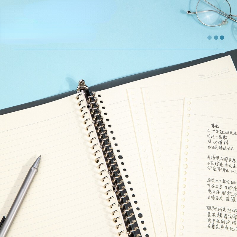 Deli B5 Loose-Leaf Notebook Spiral Spring Notebook School Student ...