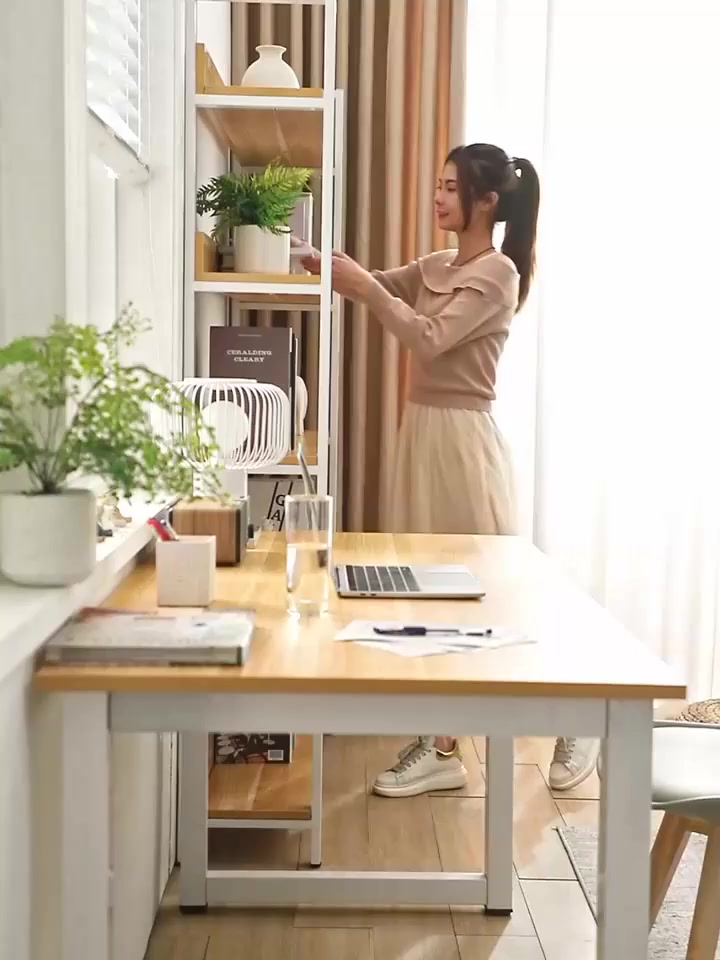 EXINHOME Computer Table 140/100/80CM Home Study Desk Company Office ...