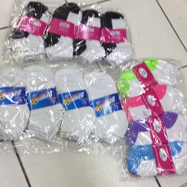 medyas for kids 12 pairs cotton size 36-40 | Shopee Philippines