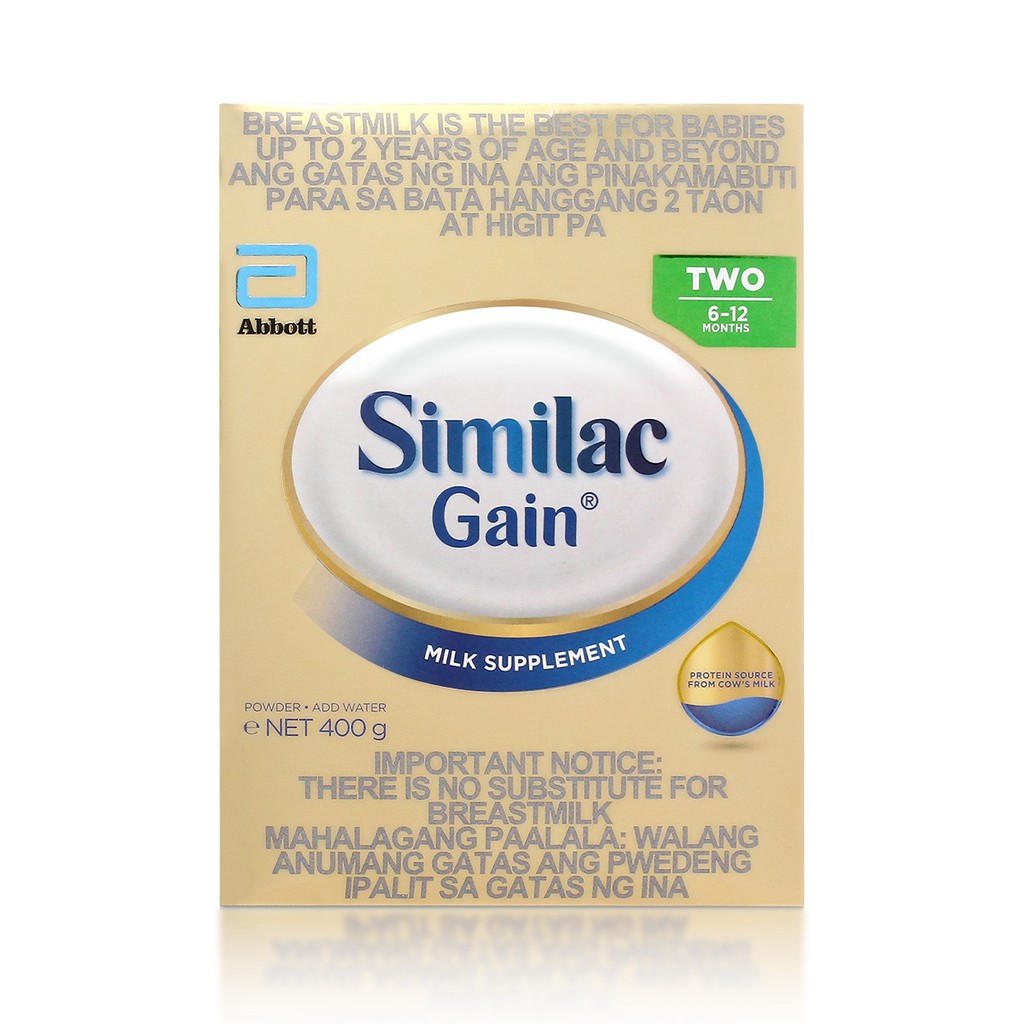 Similac Gain HMO for 6-12 Month Old Infants 400g | Shopee Philippines