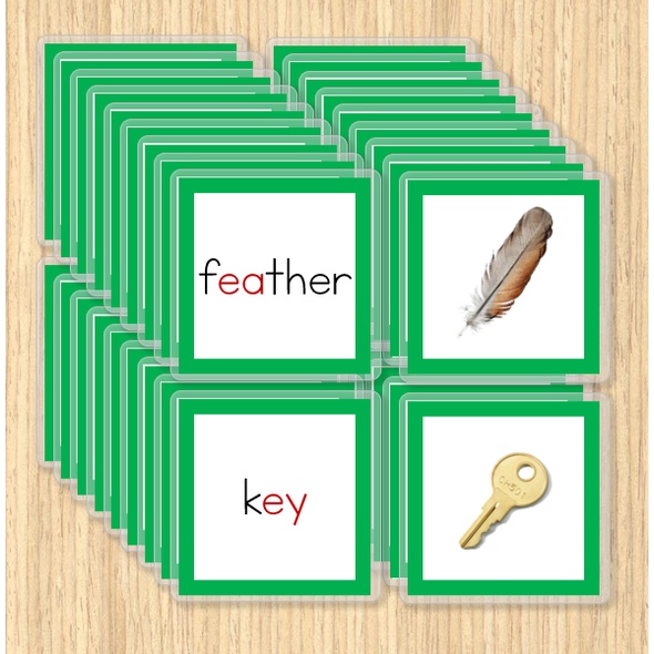 Montessori Green Series Cards and Word Lists | Shopee Philippines