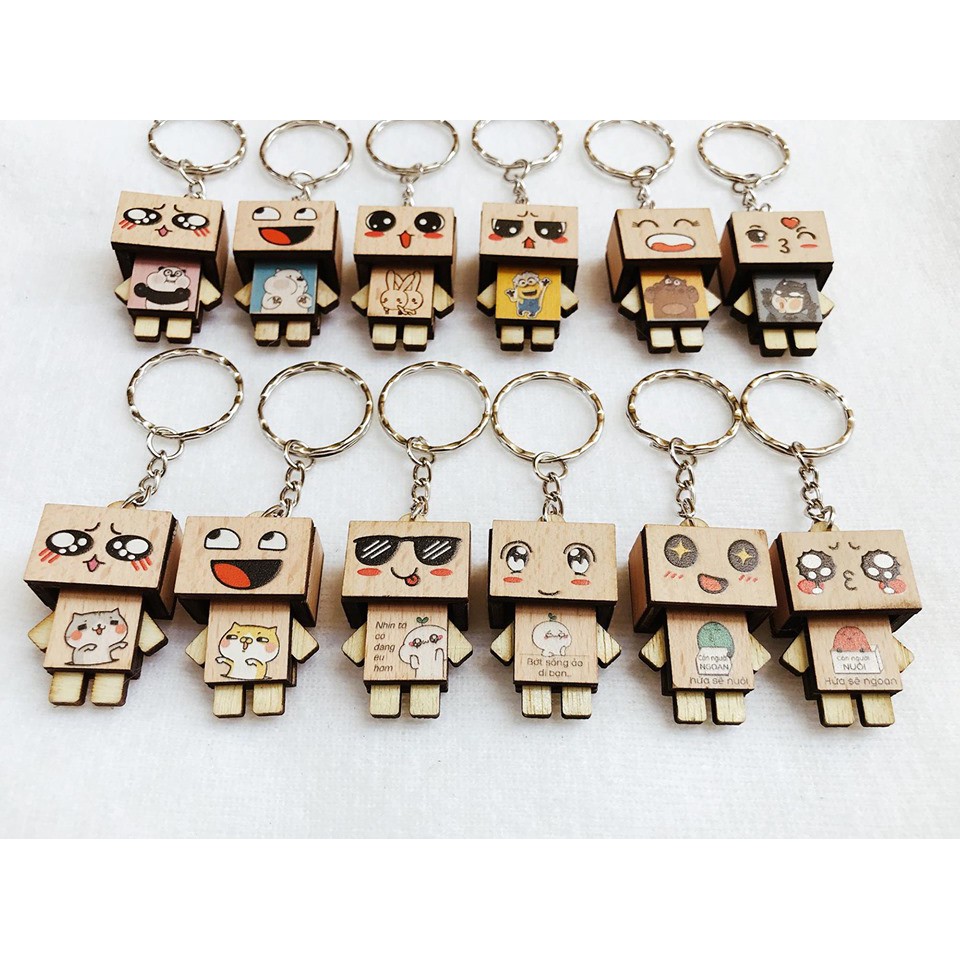 Beautiful DANBO WOODEN KEYCHAIN (send randomly) | Shopee Philippines