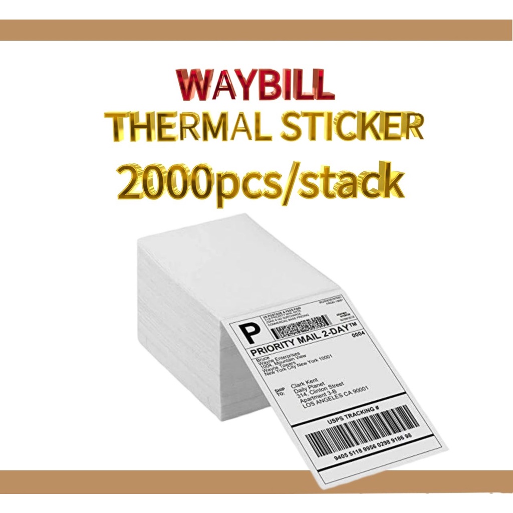 A6 waybill thermal sticker big stack | Shopee Philippines