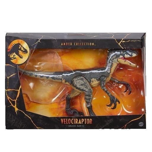 Jurassic World Amber Collection Velociraptor (Male) | Shopee Philippines